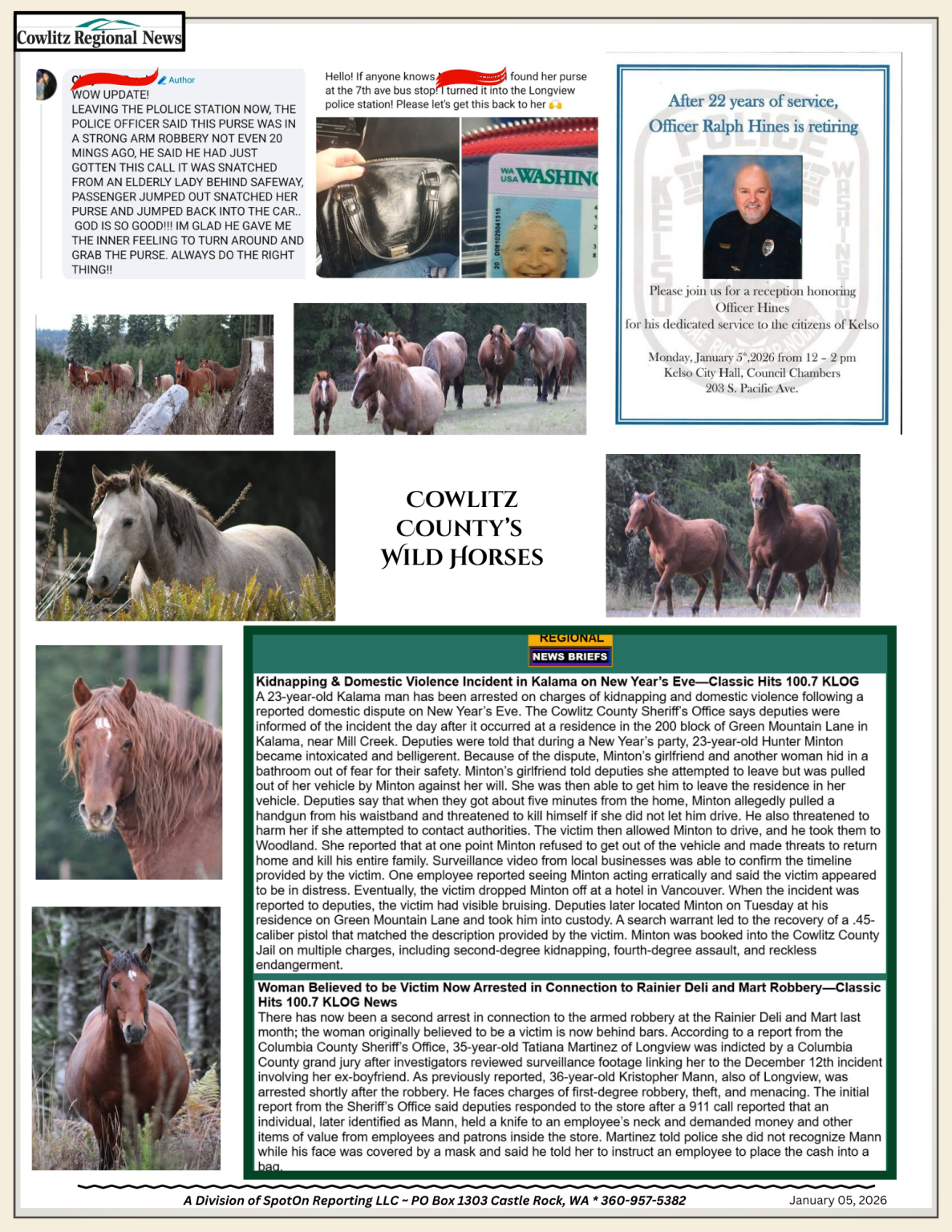 Cowlitz County's Wild Horses - Cowlitz Regional News